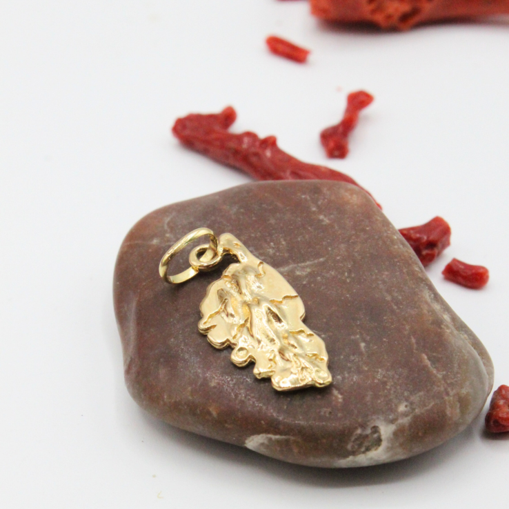 Pendentif relief Corse Or 18 carats – Marc Ricca : Créateur de Bijoux corses - Bijouterie en ...